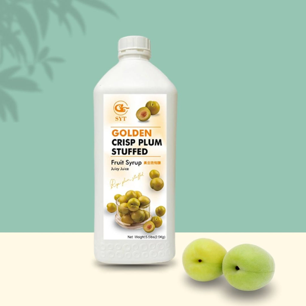 Golden Crispy Plum Flavoured Syrup – Bubble Tea Home