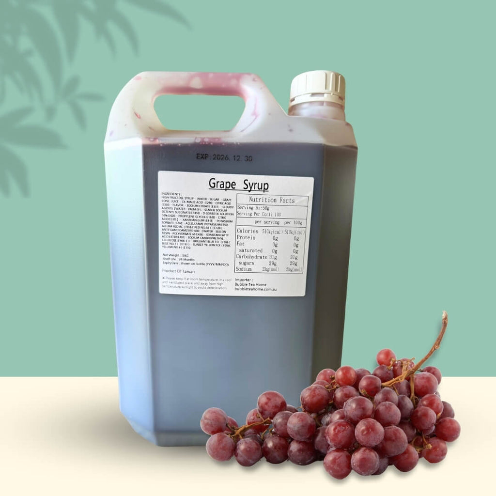 Grape Flavoured Syrup – Buy Bubble Tea Supplies Online – Ninetyone ...