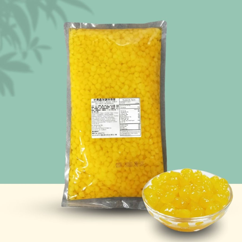 Mango Jelly Pearls – Buy Bubble Tea Supplies Online – Bubble Tea Home