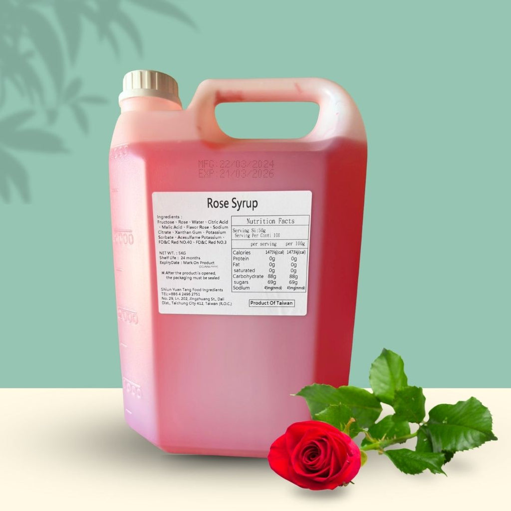 Rose Flavoured Syrup – Buy Bubble Tea Supplies Online – Bubble Tea Home