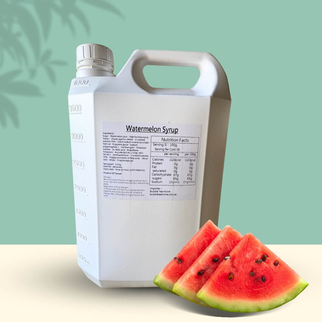 Watermelon Flavoured Syrup – Buy Bubble Tea Supplies Online – Bubble ...